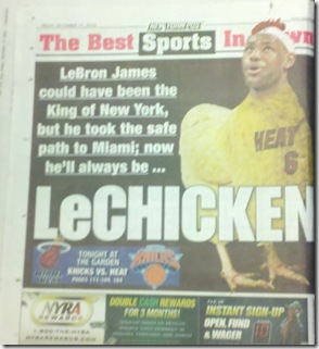 lenNY's Yankees - A Bronx Bombers Blog: LeBron James on NY Post ...